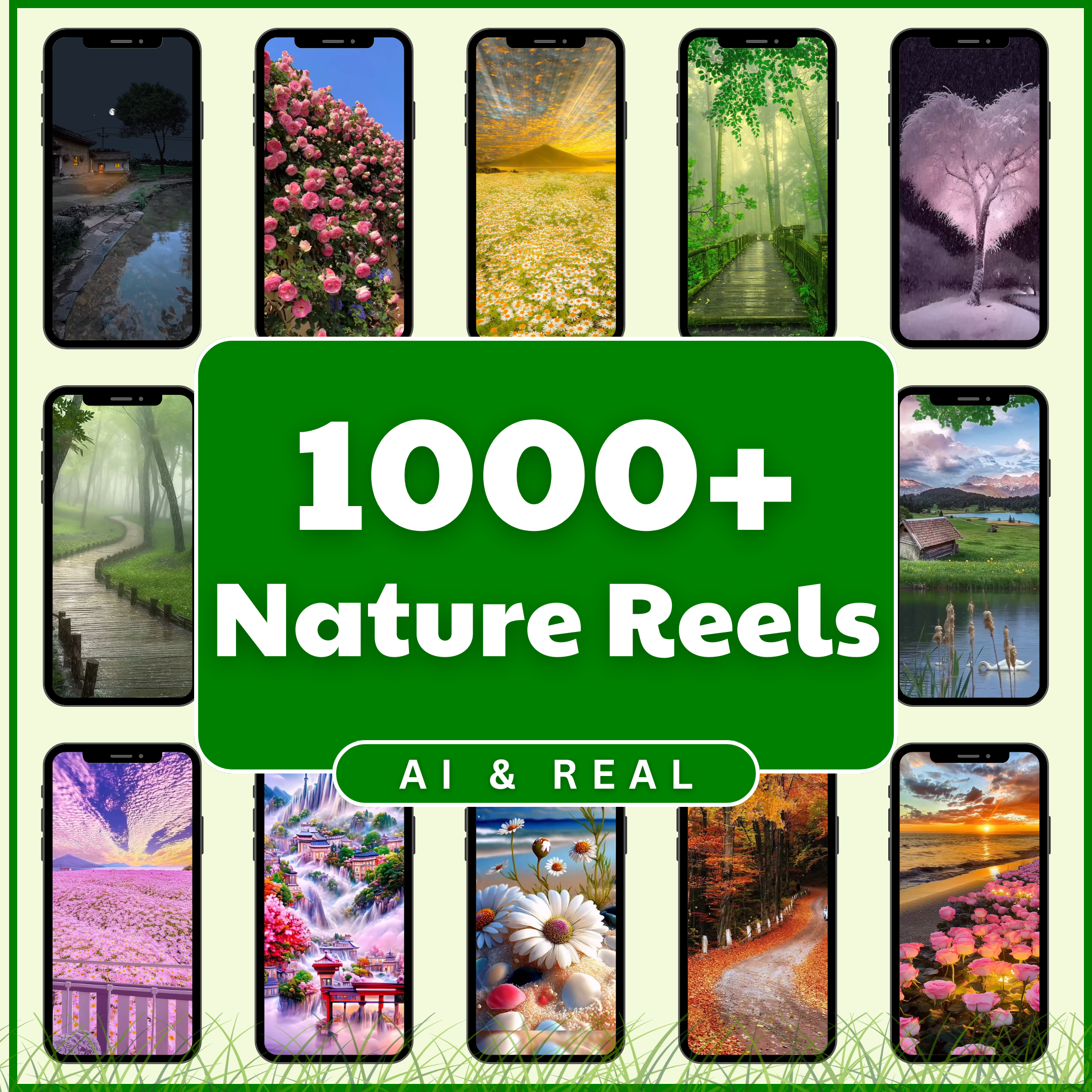 1000+ Nature Reels Bundle | Viral TikTok Shorts | Trending Instagram ...