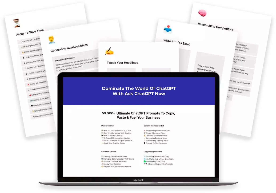 ASK ChatGPT NOW - Your Compact Beginner's Guide with 50,000 Prompts