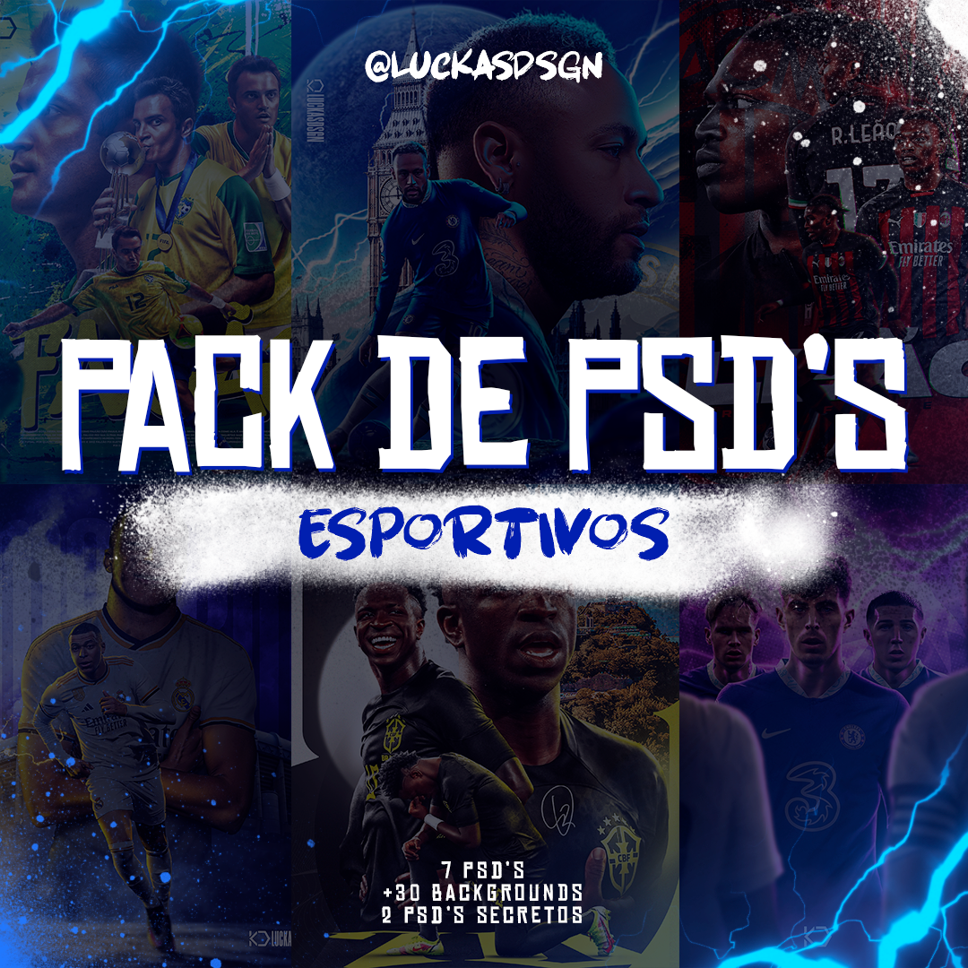 Pack de PSD's Esportivos - Luckas Silva | Hotmart
