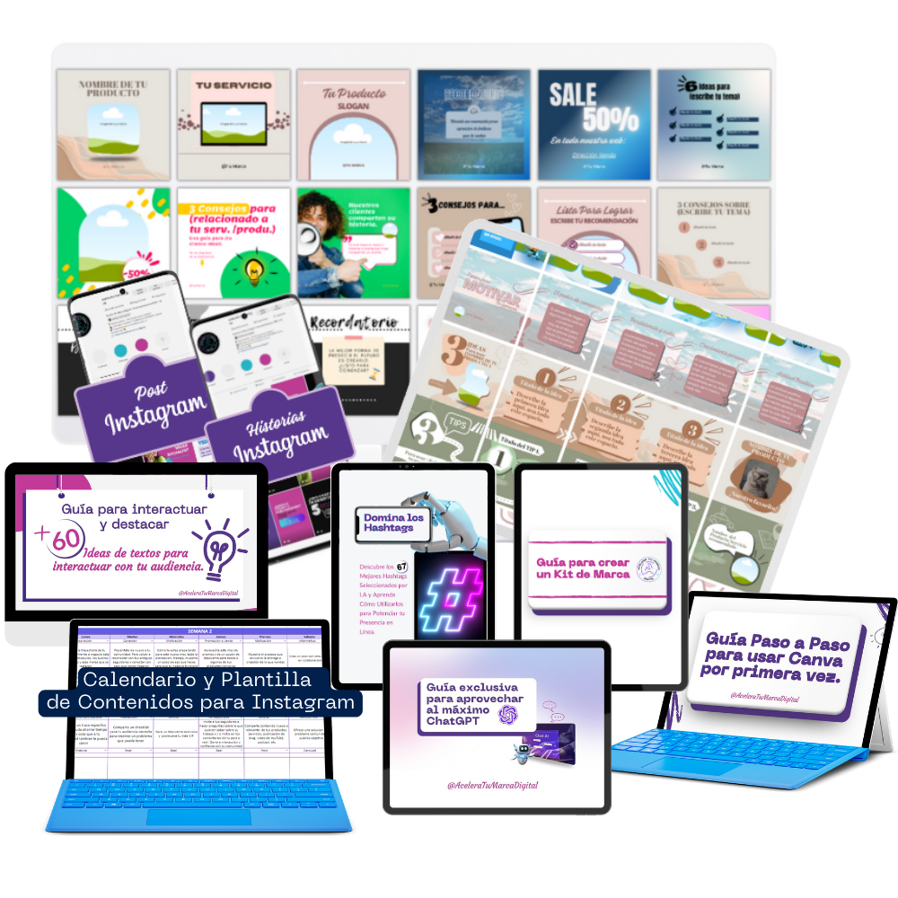 Pack de plantillas editables en Canva