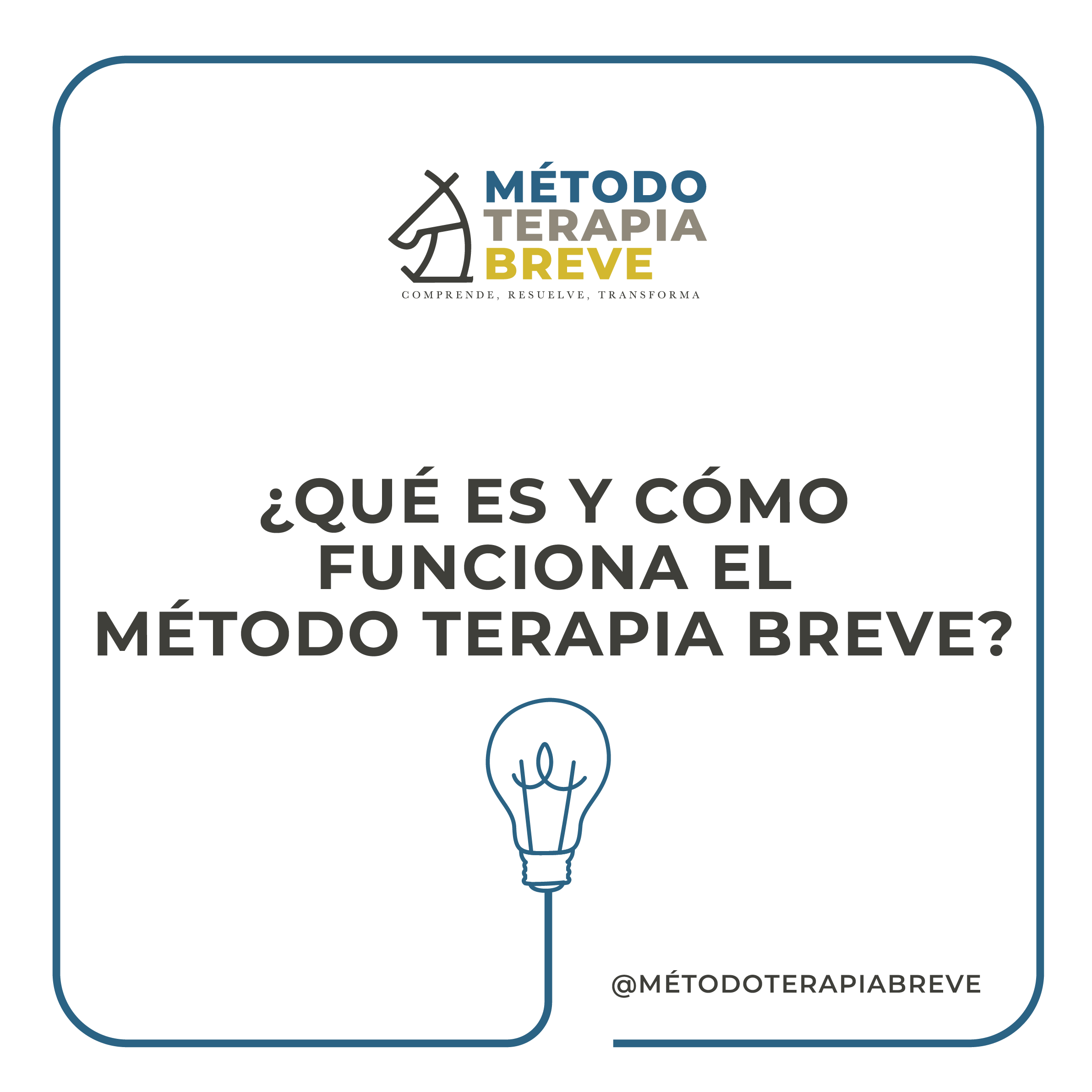 Qué es y como funciona el Método Terapia Breve - Método Terapia Bre...
