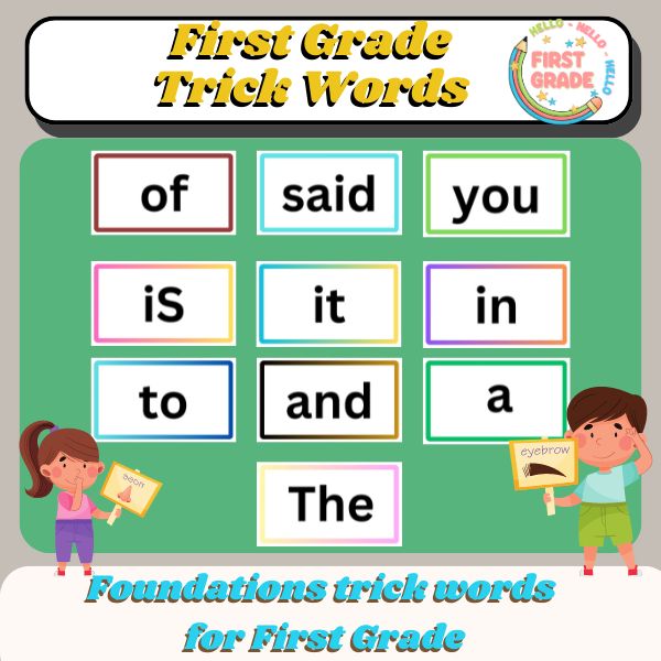 Foundations Trick Words: Essential Sight Words for Early Literacy ...