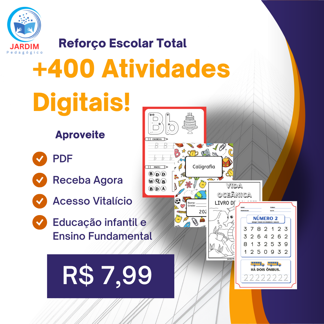 Reforço Escolar Total: +400 Atividades Digitais! - Vinicius dos San...