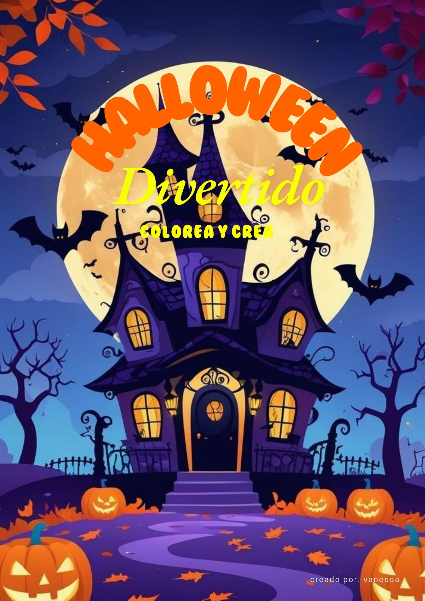 "Halloween divertido colorea y diviértete " - Vanessa | Hotmart