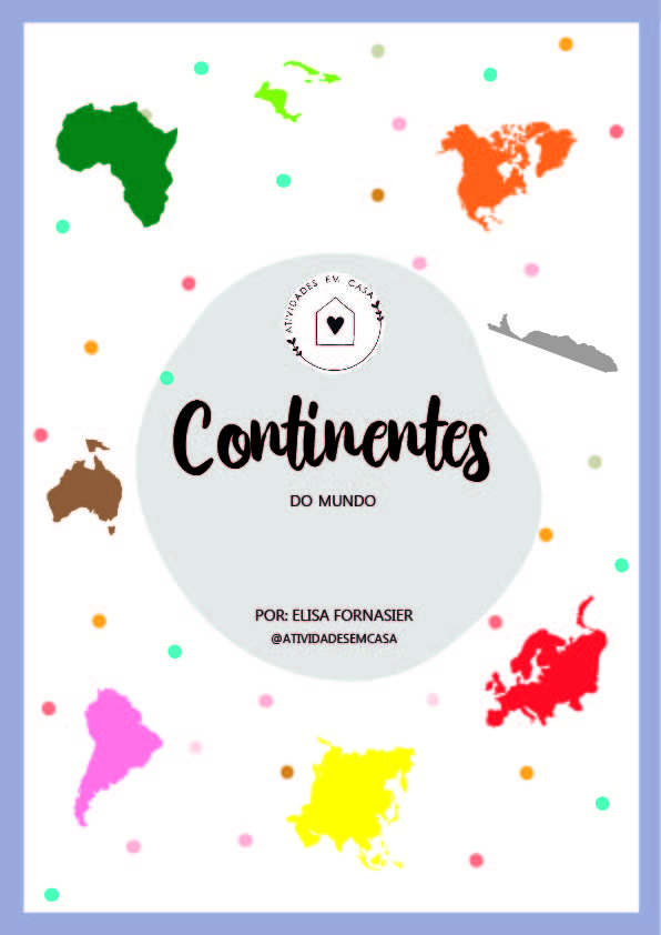 Continentes do Mundo - letra Cursiva - Elisa Fornasier | Hotmart