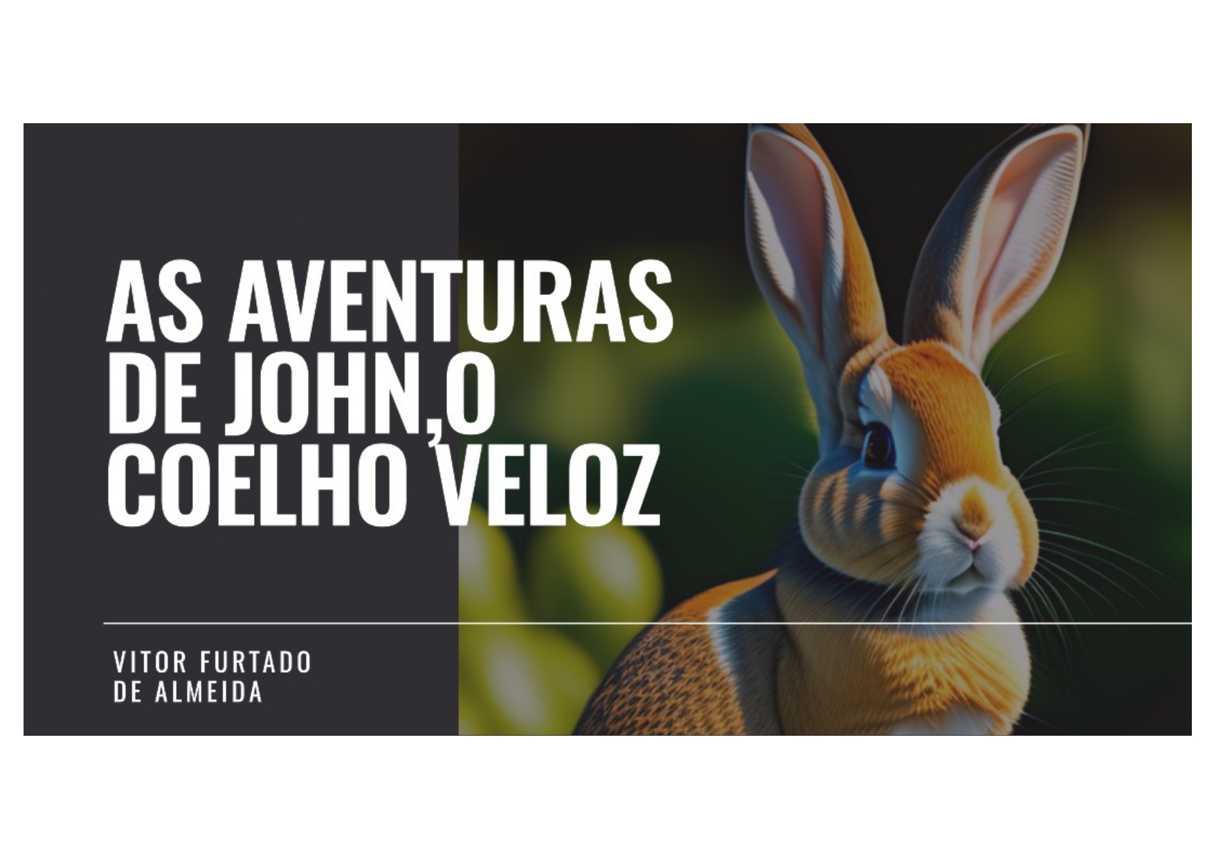 As aventuras de John, o coelho veloz. - VITOR FURTADO DE ALMEIDA