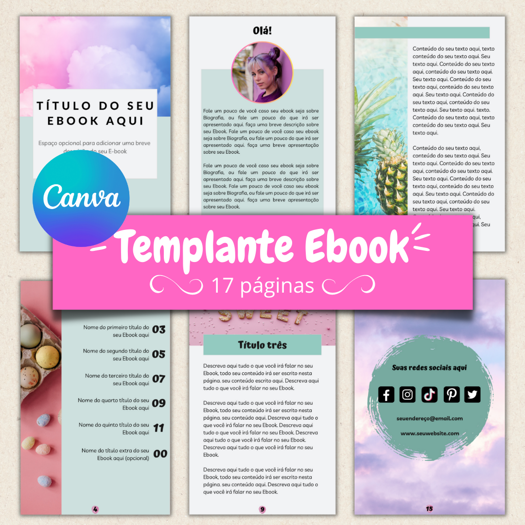 Modelo de Ebook Templante Editável - Empreendedor Digital | Hotmart