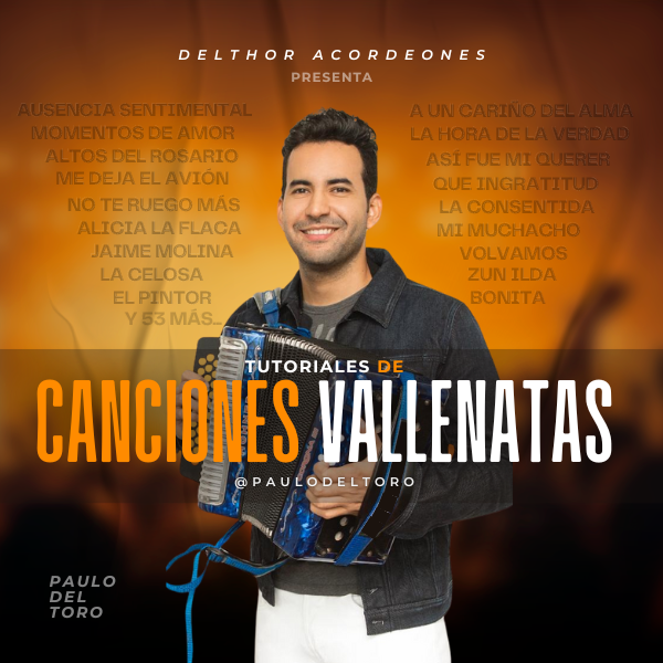 Tutoriales de Canciones Vallenatas - Paulo Del Toro | Hotmart