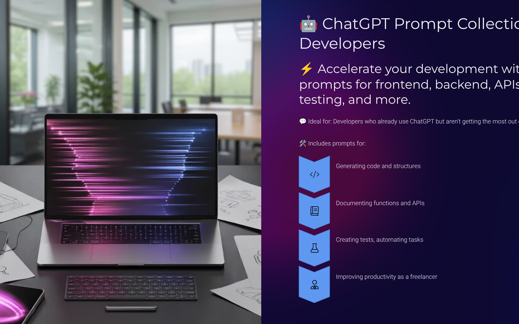 ChatGPT Prompt Pack for Web Developers: Boost Your Frontend, Backend & DevOps