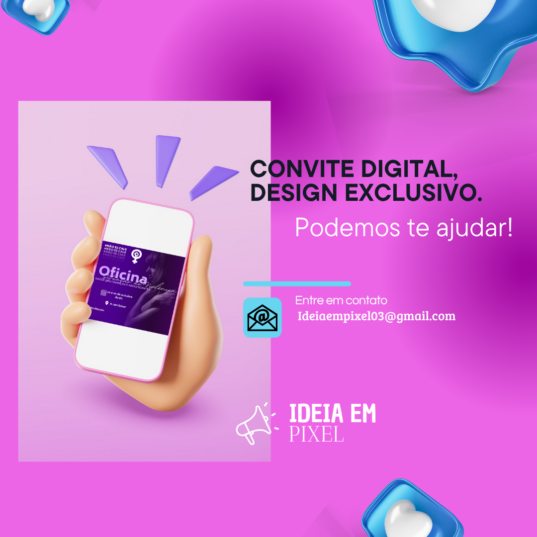 Convite Digital - Pronto - ideia em pixel | Hotmart