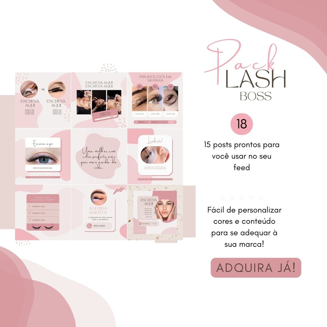 PACK LASH BOSS - julia.mirim@hotmail.com | Hotmart