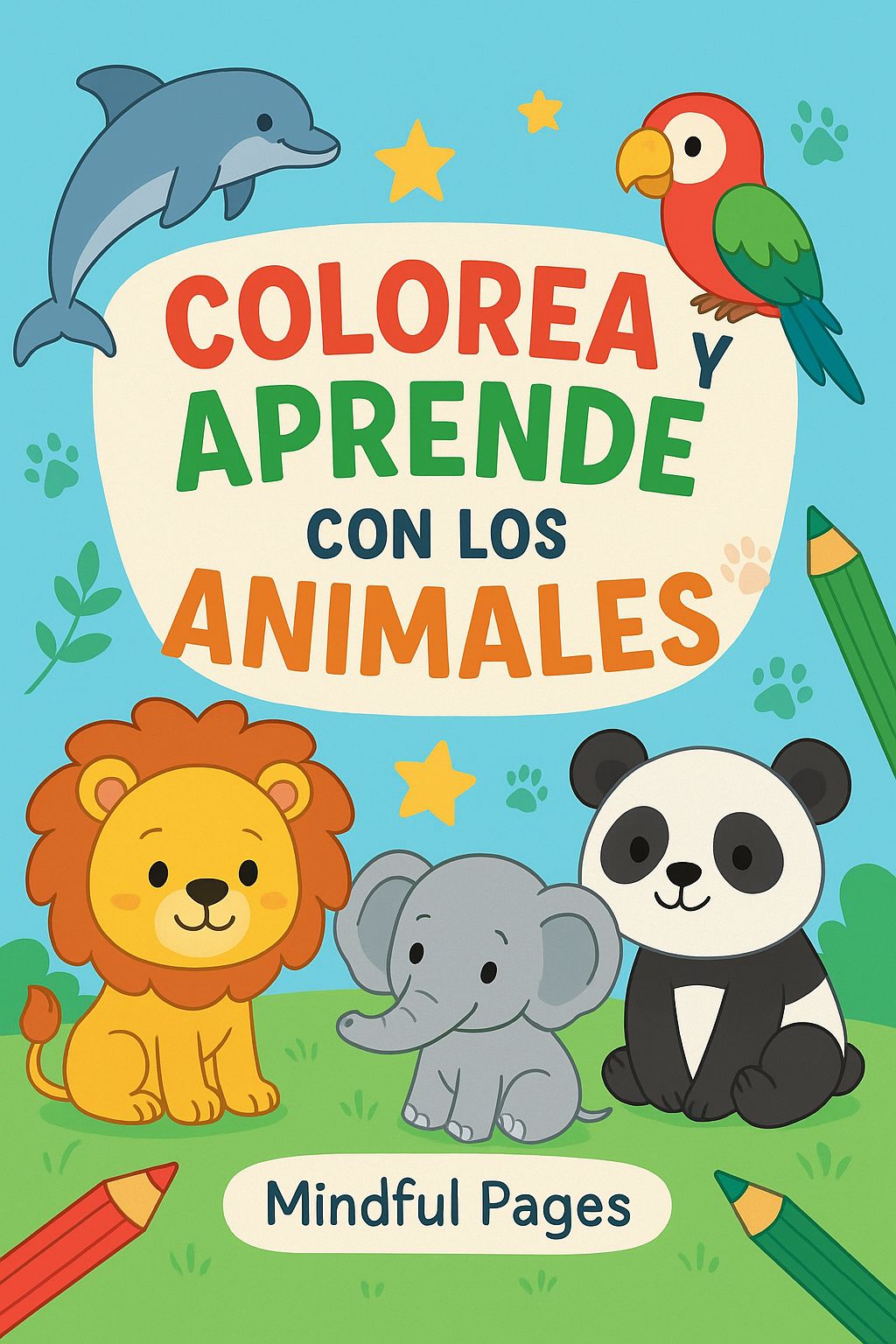 Descubre y colorea el reino animal: Diversión para todas las edades...