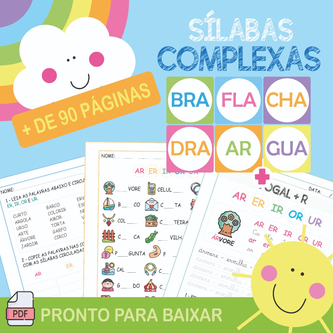 APRENDENDO SÍLABAS COMPLEXAS - Garota Arteira | Hotmart