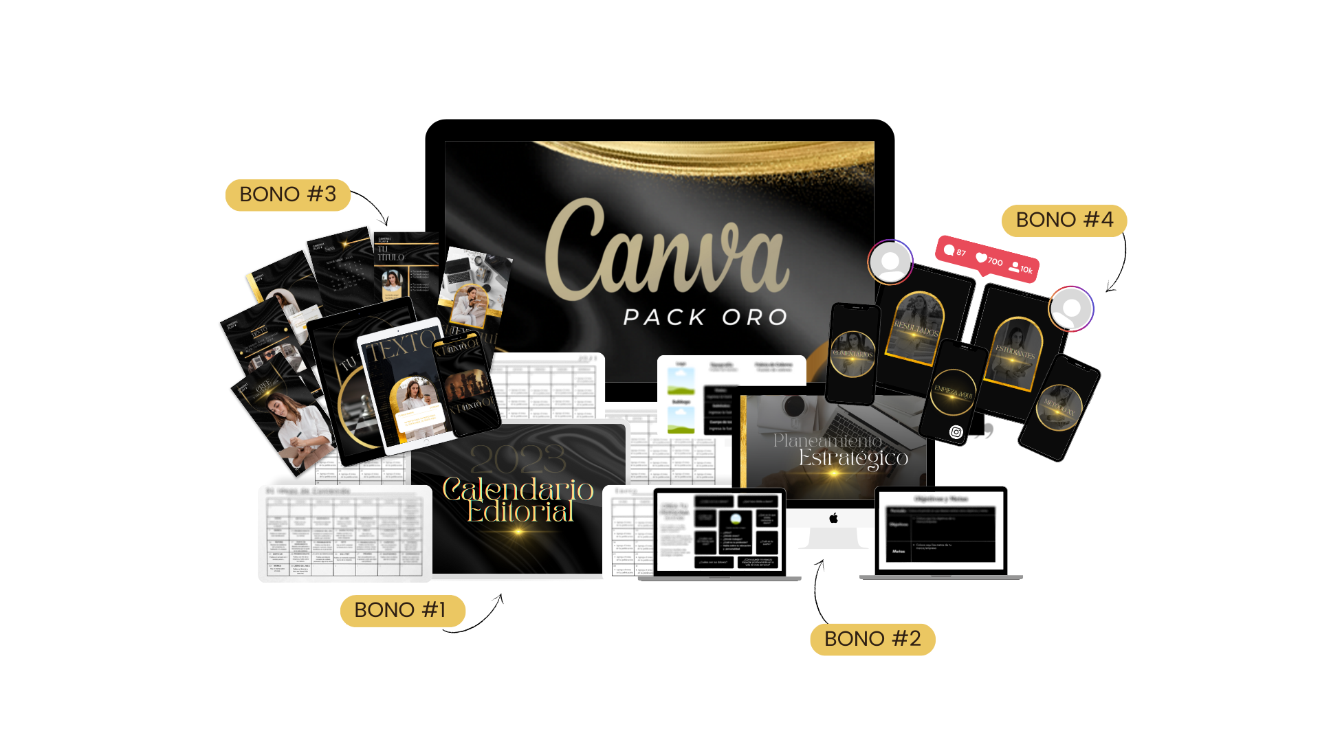 Canva Pack Oro - Digital Pulse | Hotmart