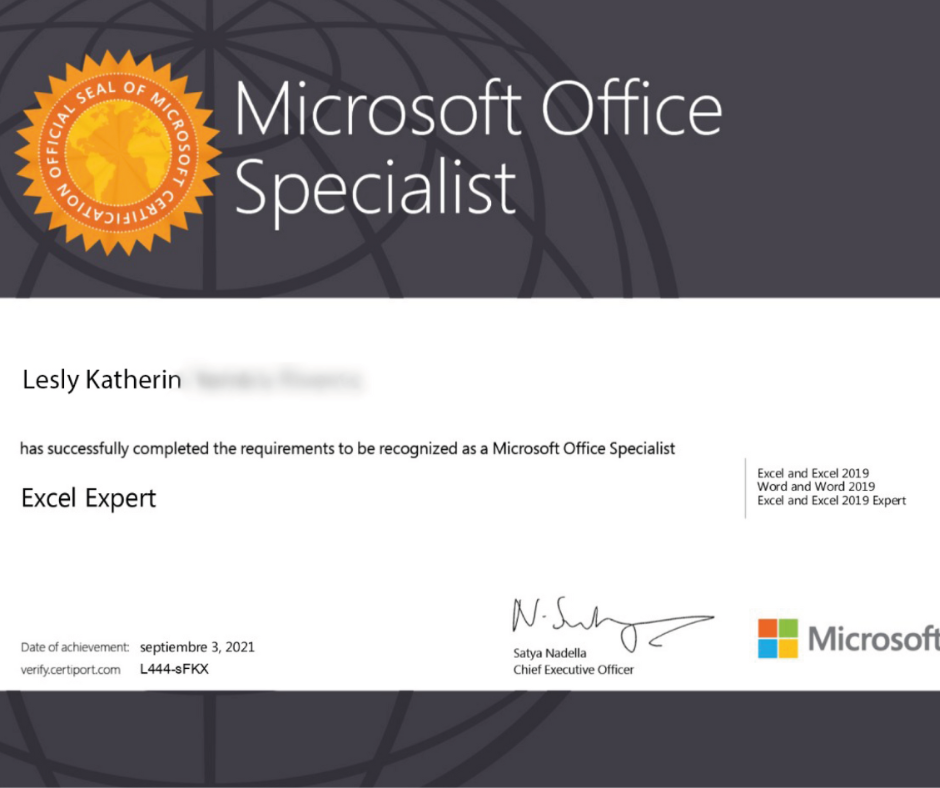 Certificación Microsoft Internacional en EXCEL y/o WORD - CEDUCATY ...