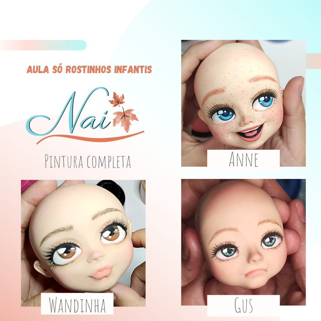 Curso de rostinhos infantis em biscuit - Naiara Ap Silva | Hotmart