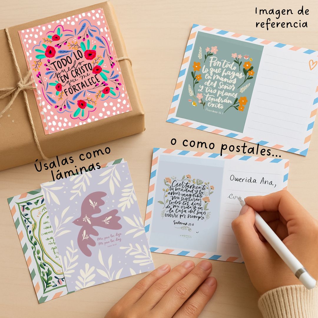 Descargable: Set de postales para imprimir y regalar - Almatinta Ti...