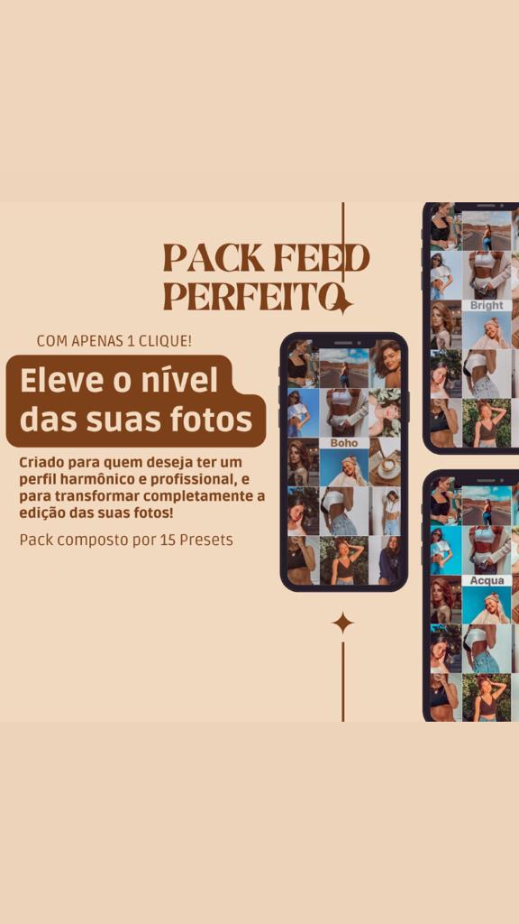 Pack Feed Perfeito Presets para Lightroom