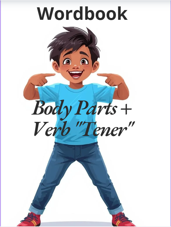 Spanish Body Parts Workbook for Kids – Learn “Tener” + Fun Activiti...