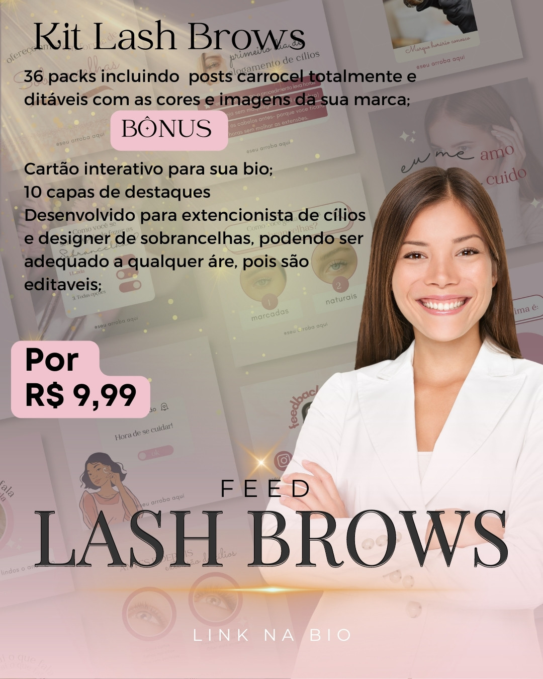 Kit Lash Brows Instagram - Amoreart Designer | Hotmart