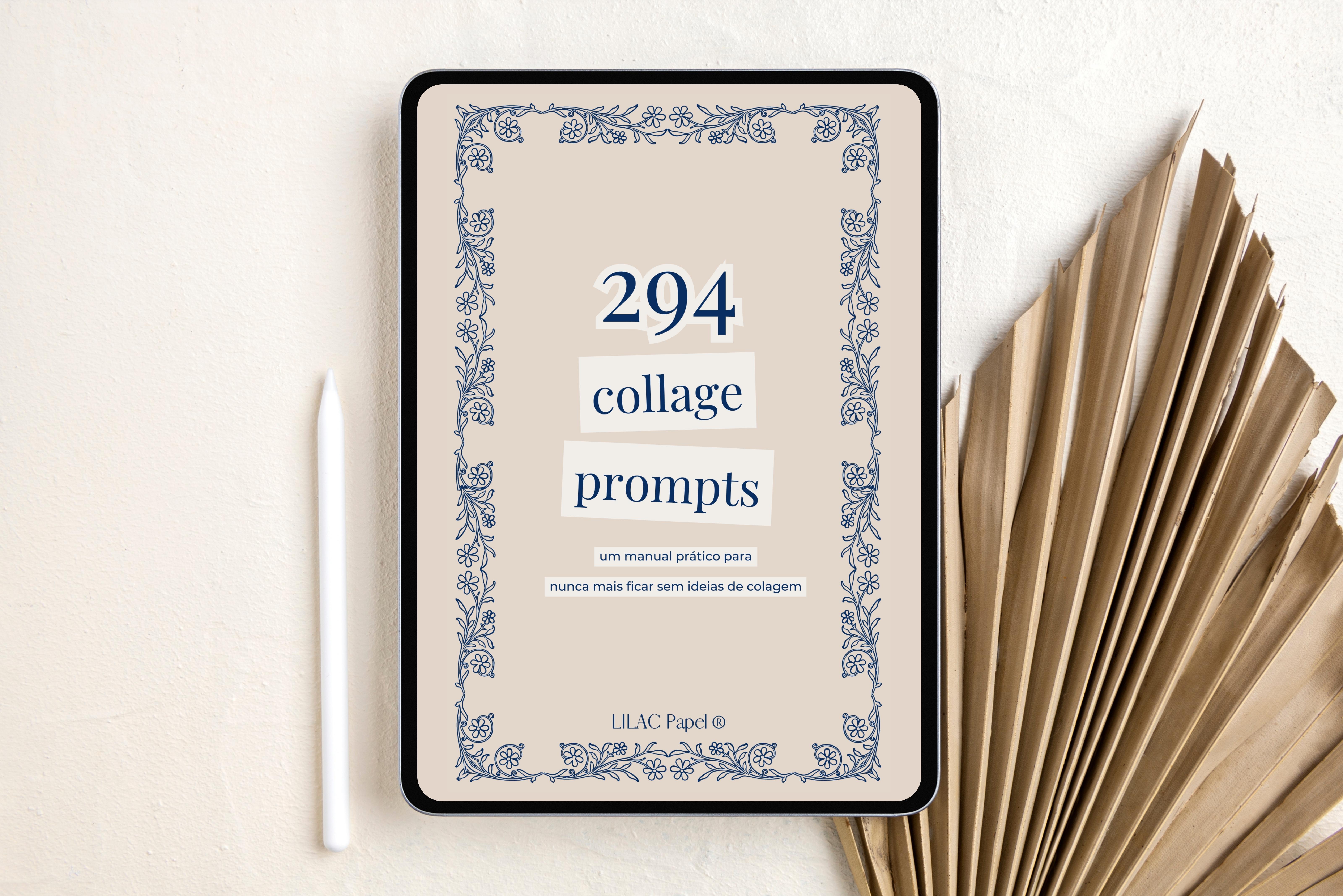 294 Collage Prompts (E-book) - LILAC Papel ® | Hotmart