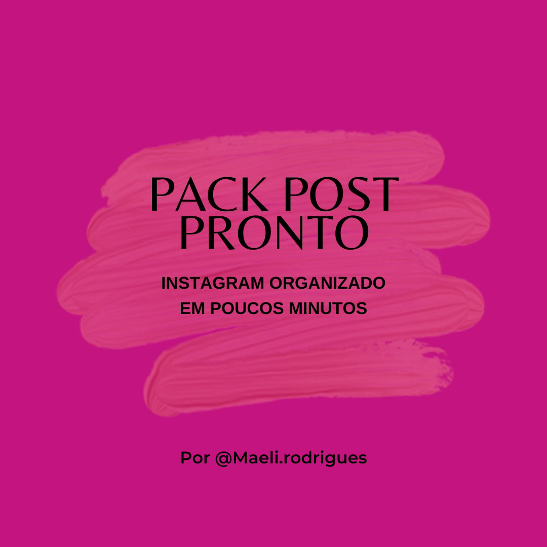 PACK POST INSTAGRAM PRONTO + 2 BONUS