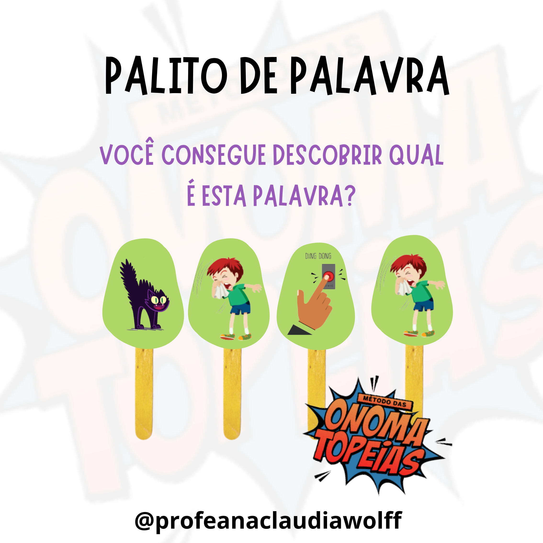 Palito de Palavra - Professora Ana Claudia Wolff | Hotmart