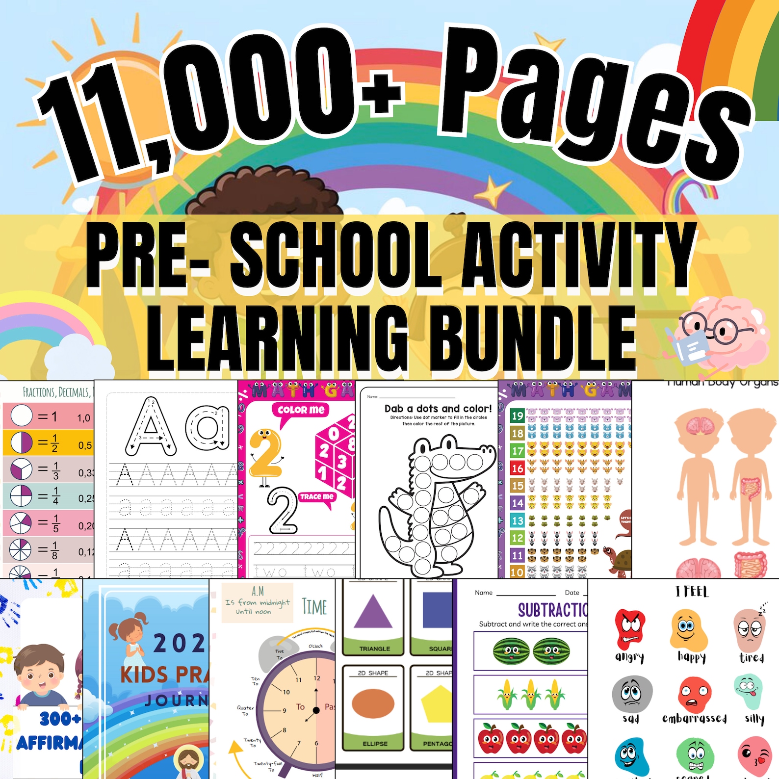 PLR Preschool Kindergarten Educational resources Printable Learning...