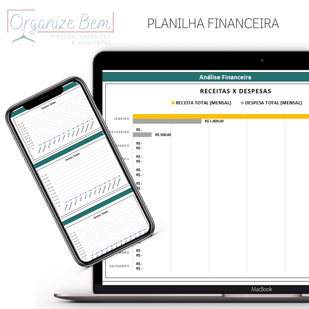 Planilha Financeira + Planner Pessoal - Organize Bem | Hotmart