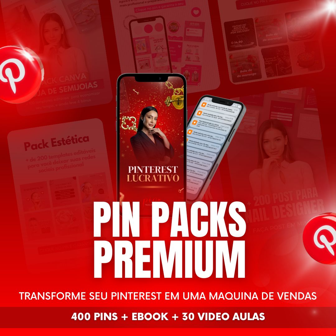 Pin Pack Premium - Taty Santos | Hotmart