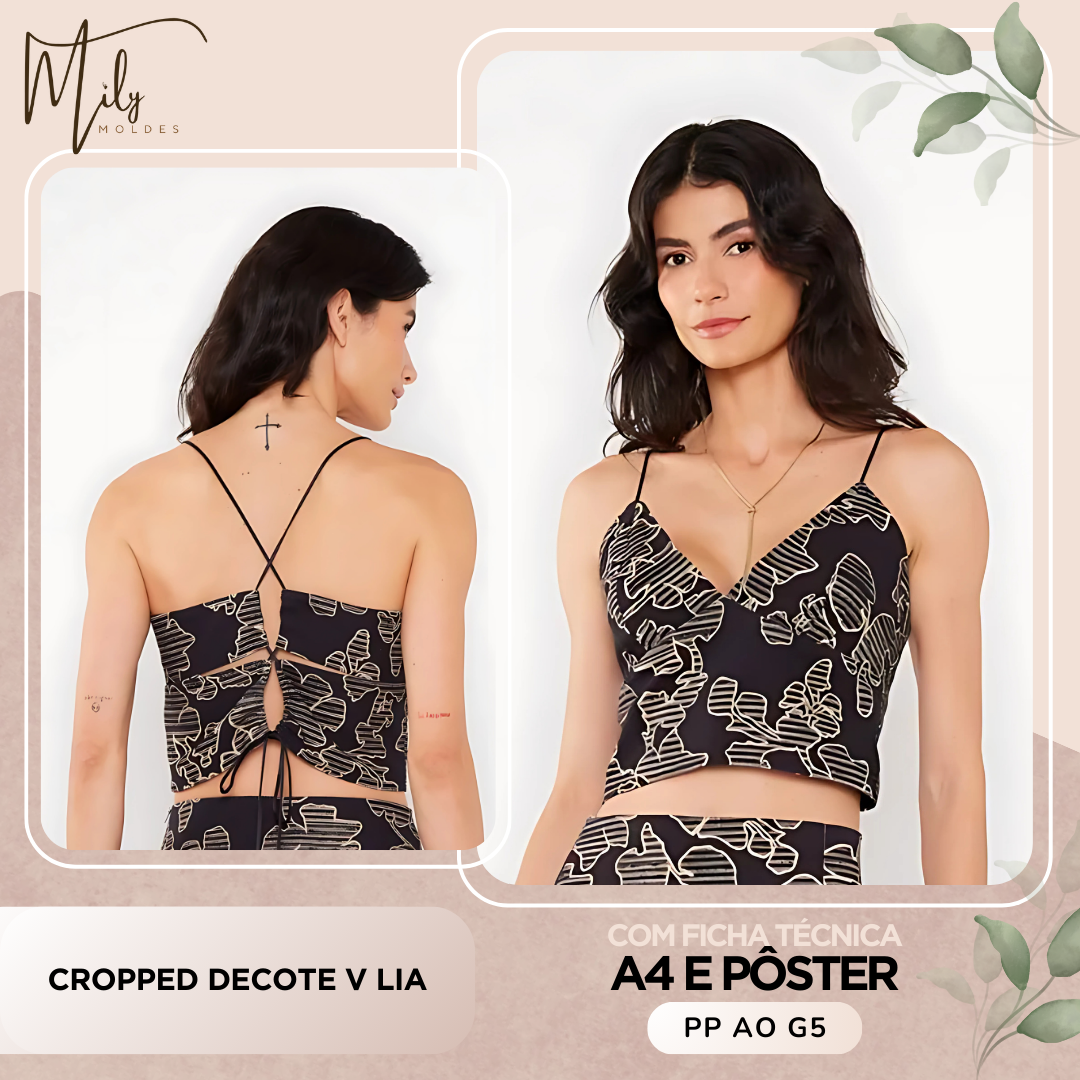 Cropped Decote V Lia