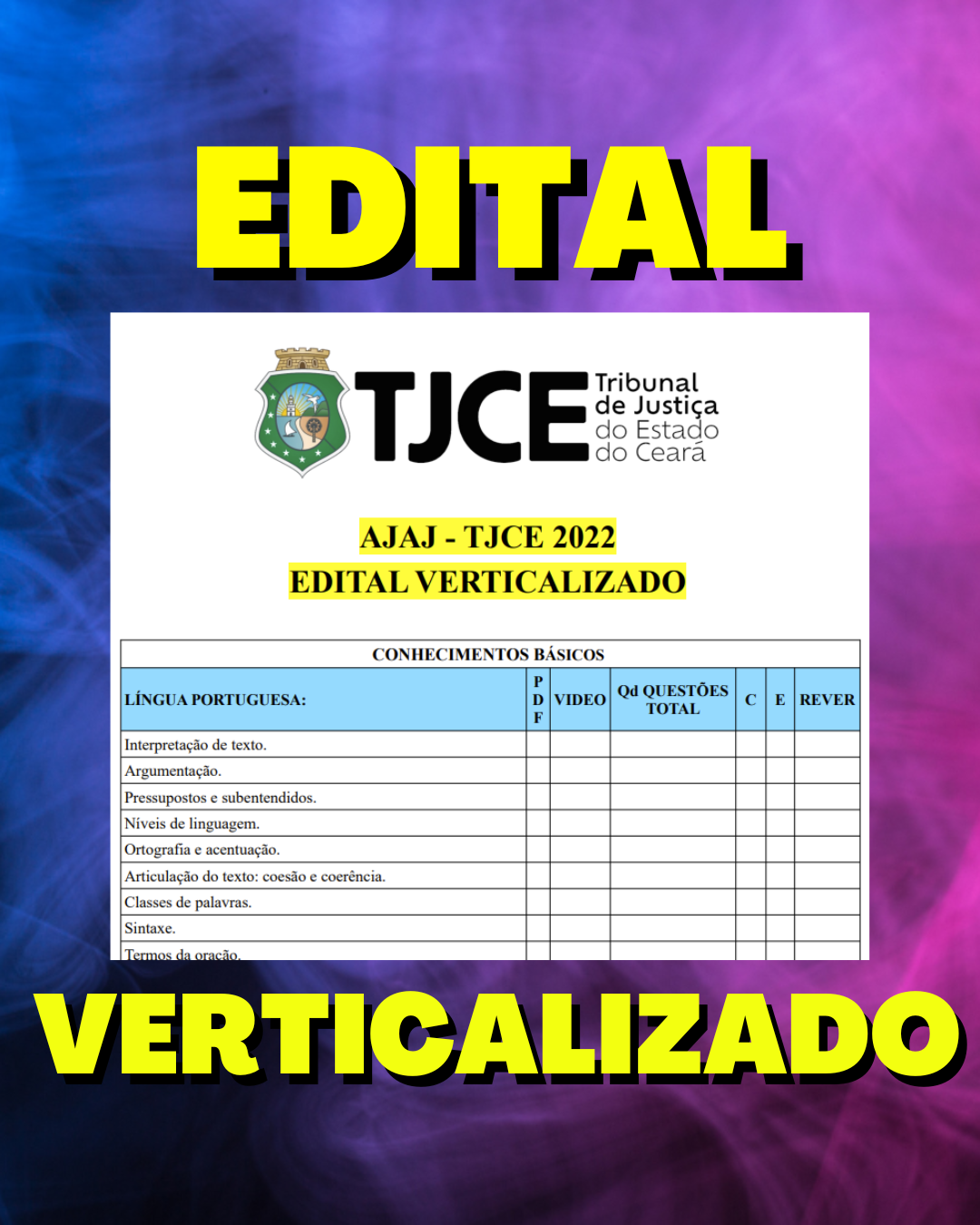 AJAJ - TJCE 2022 - EDITAL VERTICALIZADO