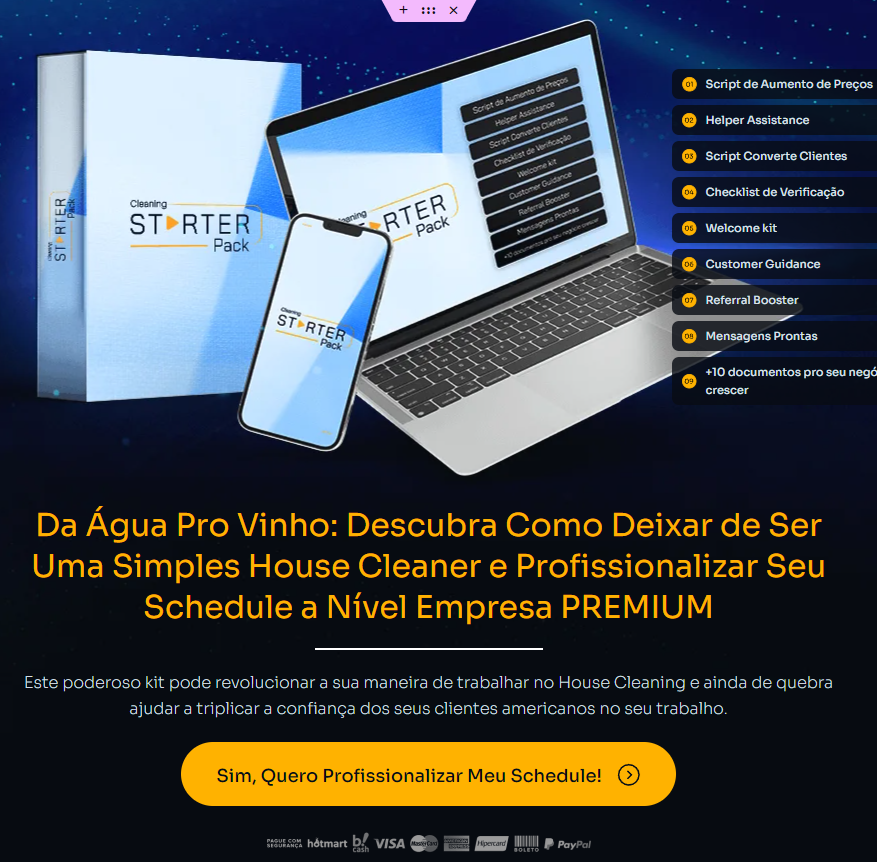 Cleaning Starter Pack Premium - Telma Oliveira | Hotmart