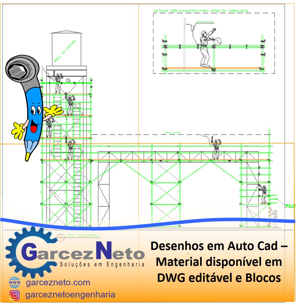 Aprenda a Projetar andaimes em em AutoCad - Garcez Neto | Hotmart