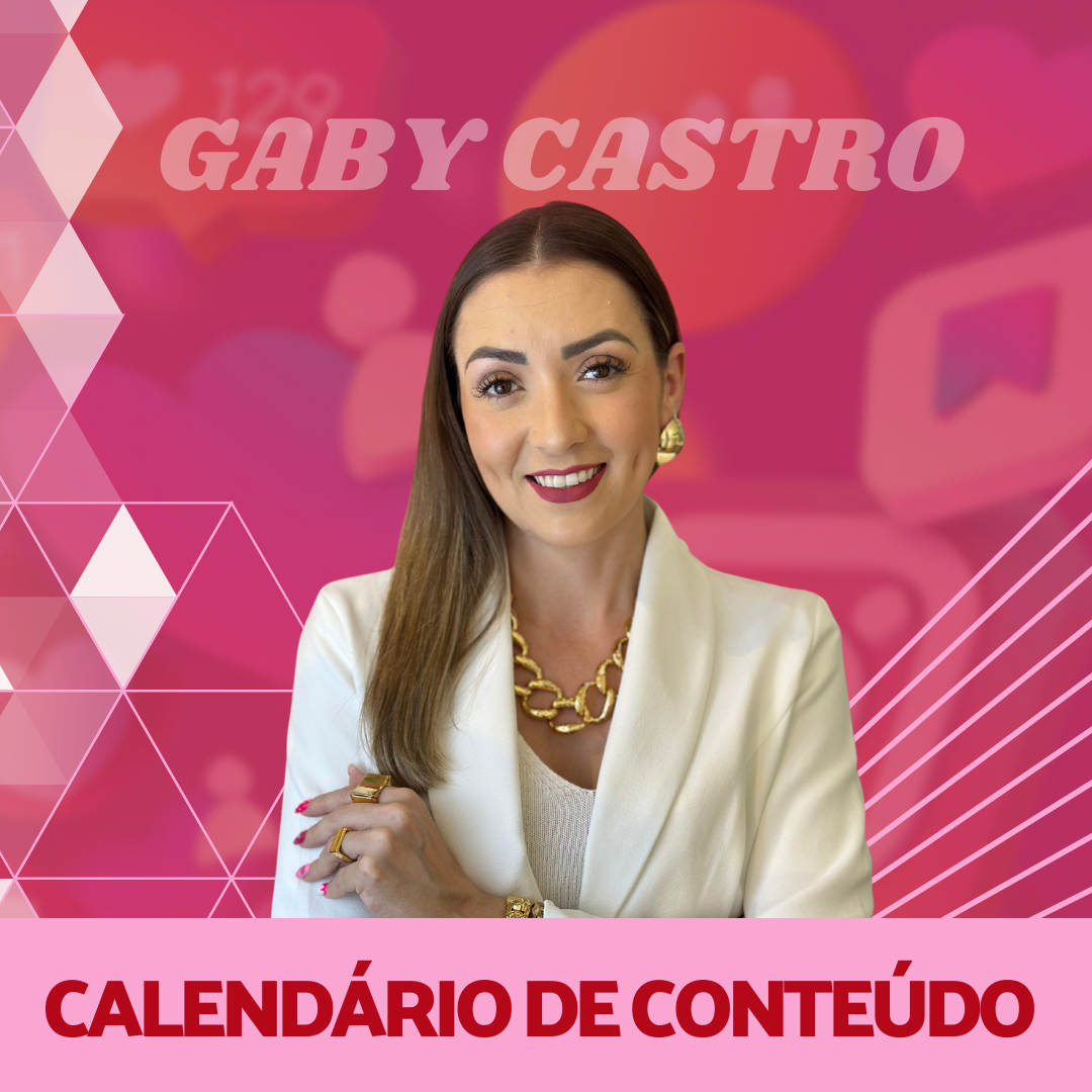 Calendário de conteúdos para o Instagram - Gabriele Castro | Hotmart