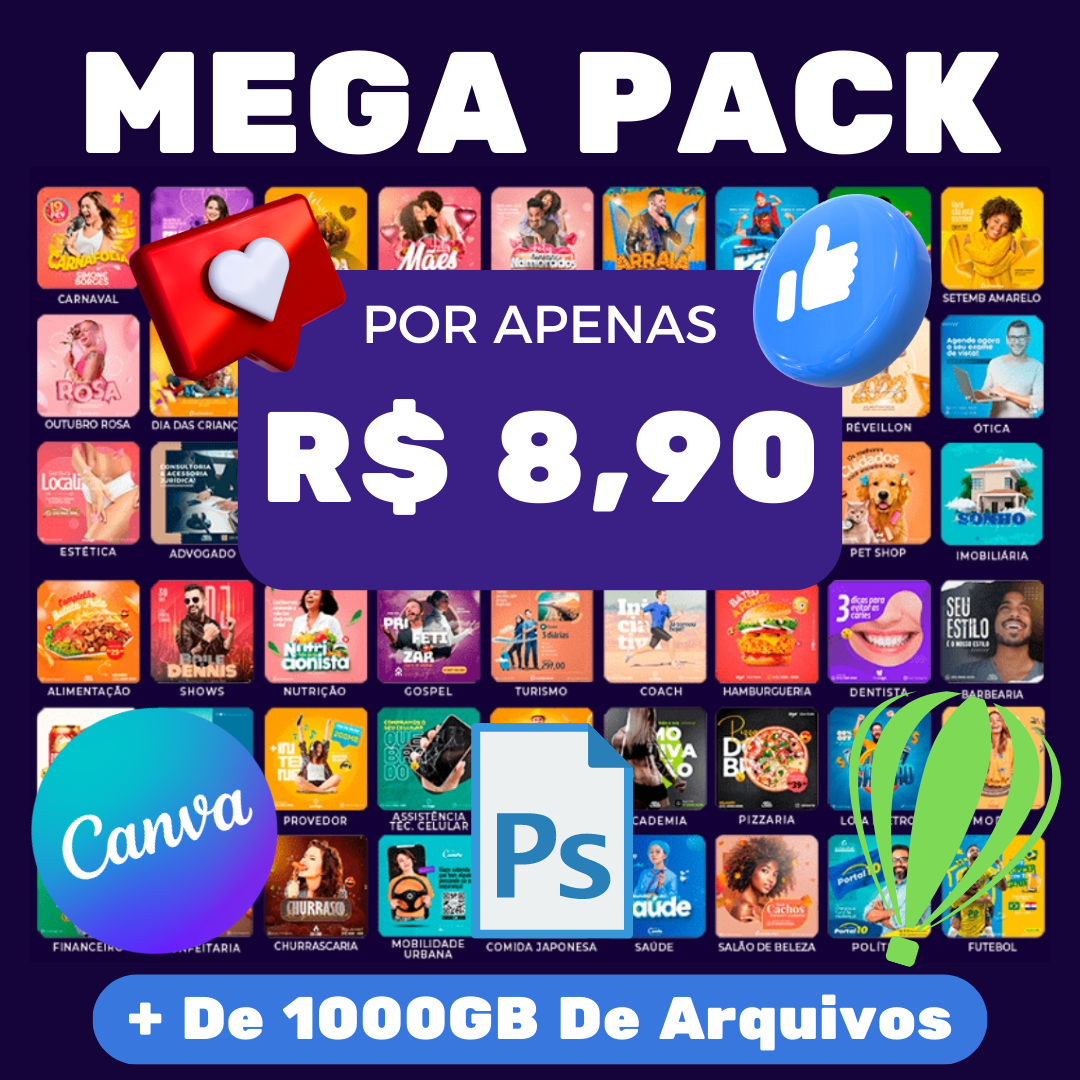 Mega Pack Designer Digital - Media Tech Brasil | Hotmart