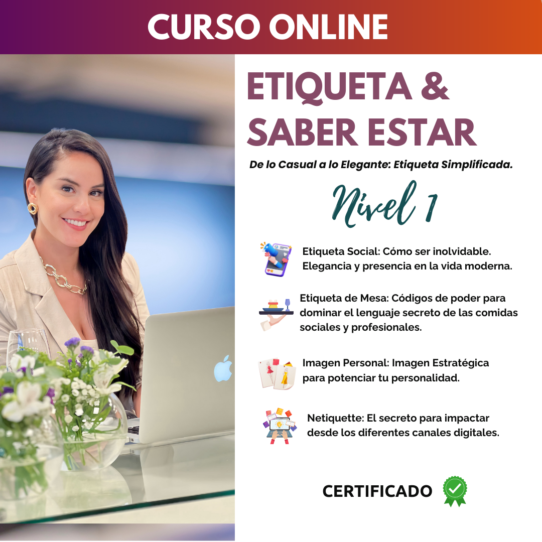 Etiqueta Social & Saber Estar-NIVEL I - Alexandra Alvarez Ketterer ...