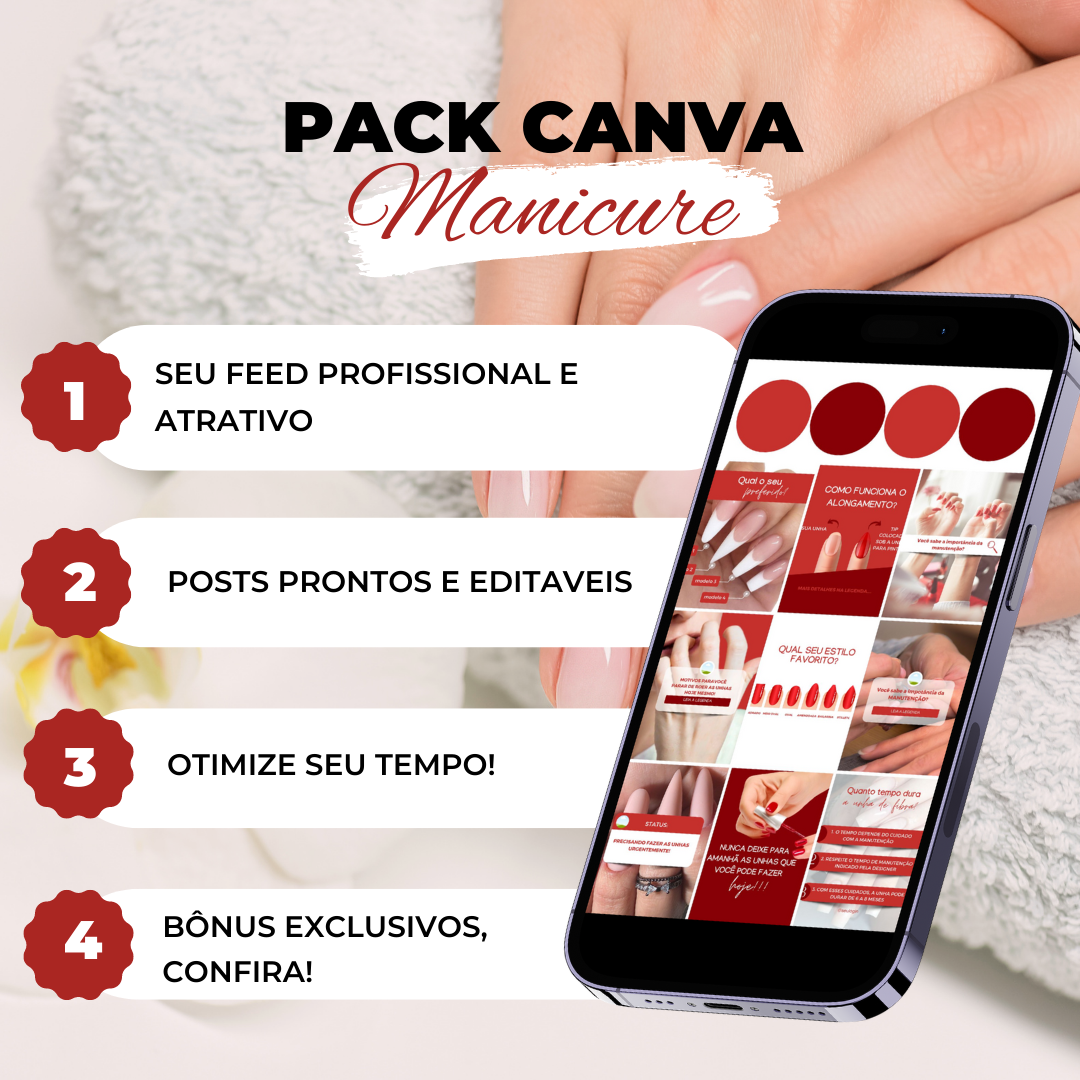 PACK CANVA MANICURE - Criativa Digital | Hotmart
