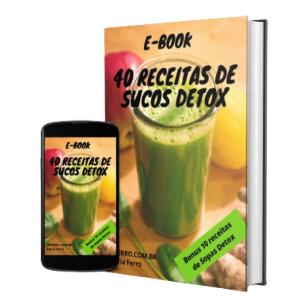 E-book 40 Receitas de sucos Detox