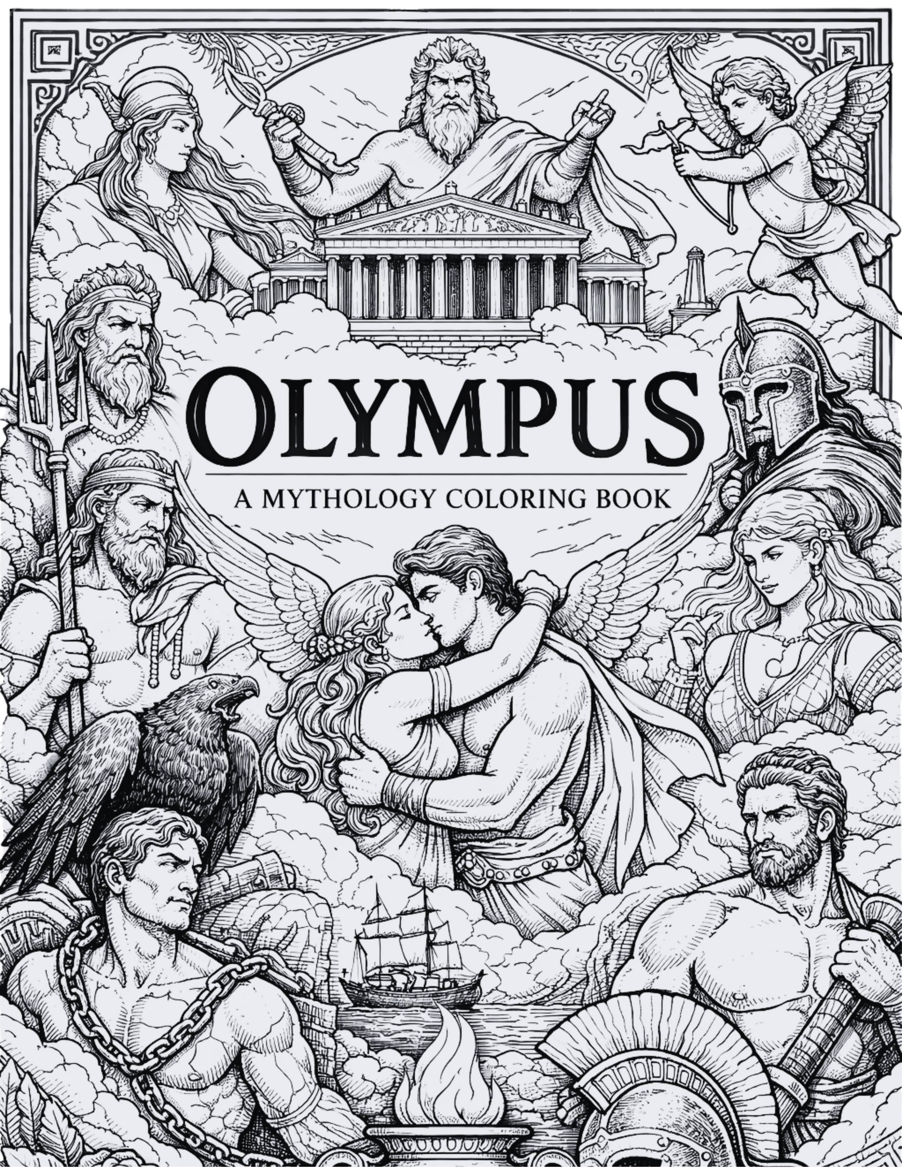 OLYMPUS A MYTHOLOGY COLORING BOOK - Fernando Morán | Hotmart