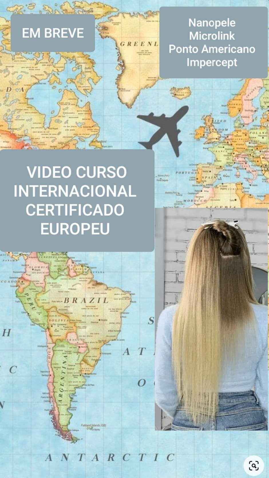 CURSO INTERNACIONAL DE MEGAHAIR COM CERTIFICADO EUROPEU