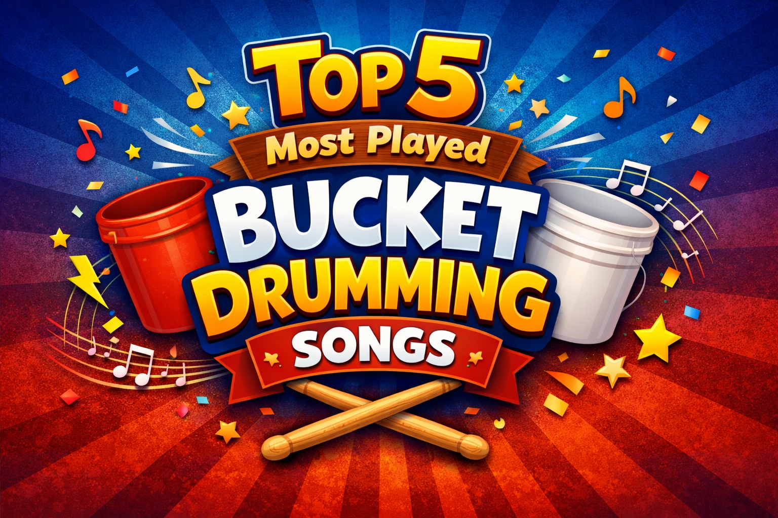 Top 5 Most Played Bucket Drumming Songs - Magic music teaching | Ho...