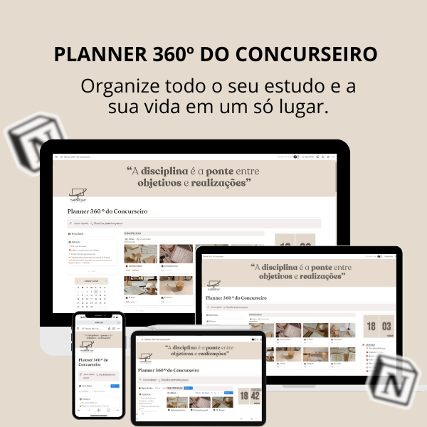 Planner 360 º do Concurseiro