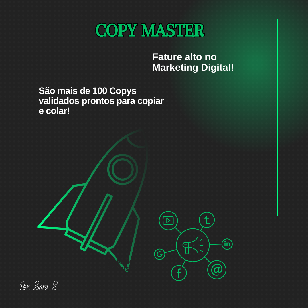 Copy Master: O Guia Definitivo de Copys Prontas Para Vendas - Sara ...