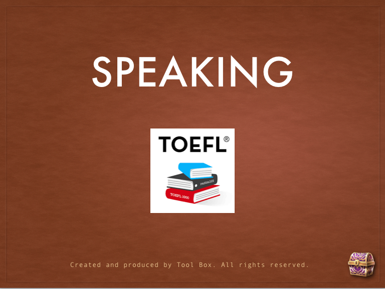 TOEFL Speaking for Teachers