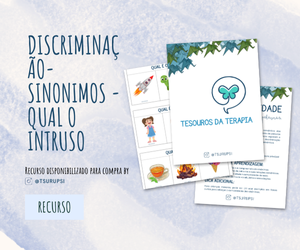 Jogo de Discriminação - Sinonimos - Qual o Intruso - KAMILA TSURU