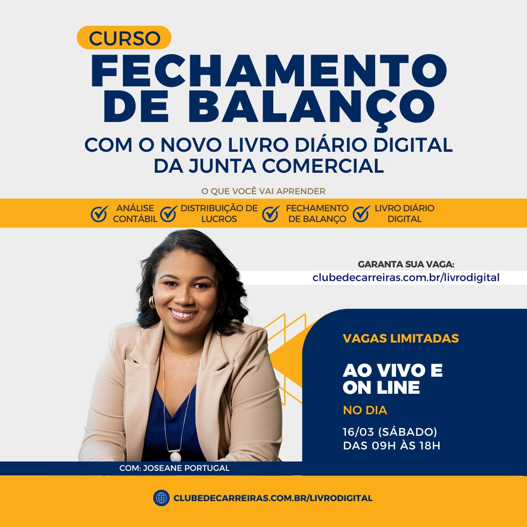 Curso Fechamento de Balanço Online - Turma 5 - Joseane Portugal | C...