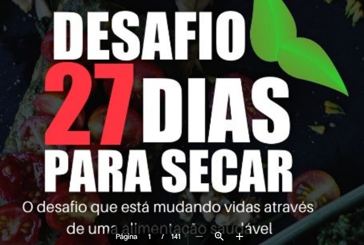 desafio 27 dias para secar