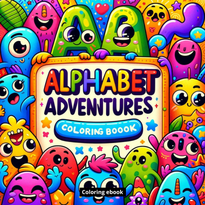 Alphabet Adventure: Coloring Book