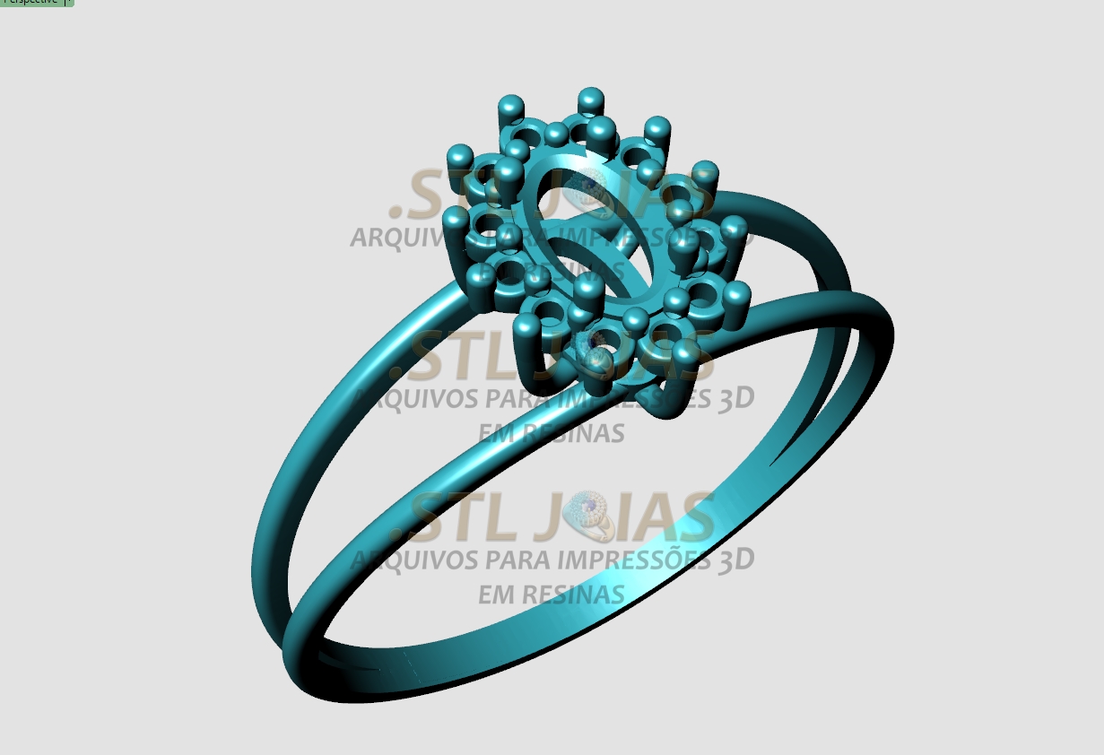 ANEL CHUVEIRO OVAL Arquivo para impressão 3D. Formato STL
